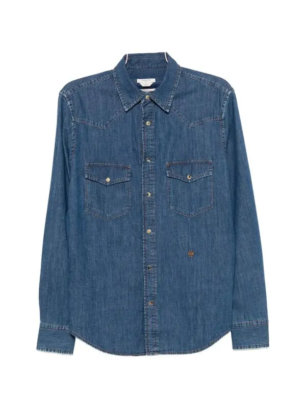 JACOB COHЁN Cotton Western Shirt