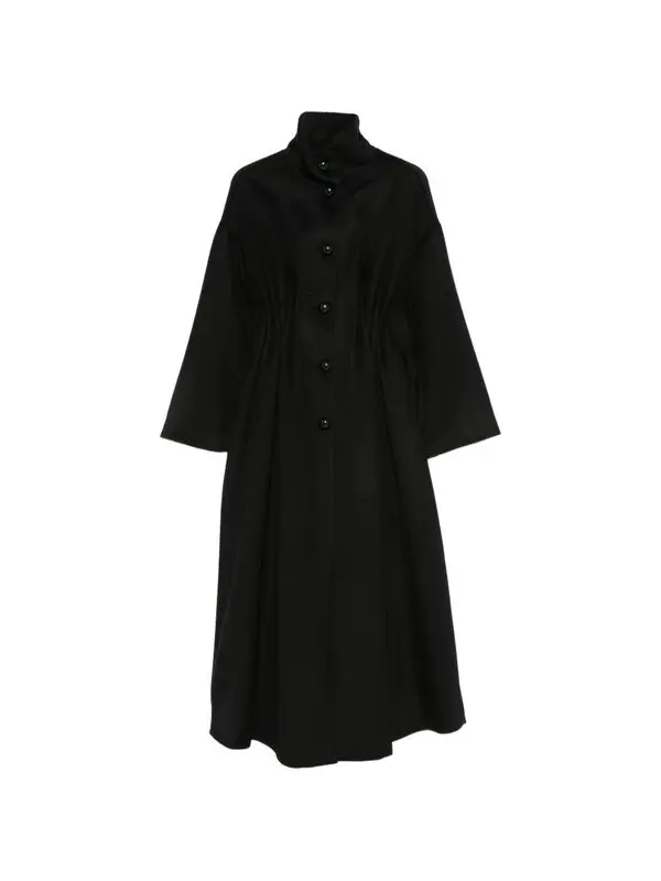 Emporio Armani Wool And Cashmere Coat - Black