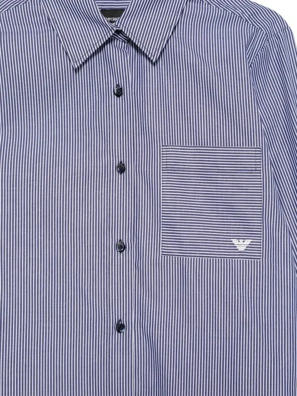 Emporio Armani Striped Cotton Shirt
