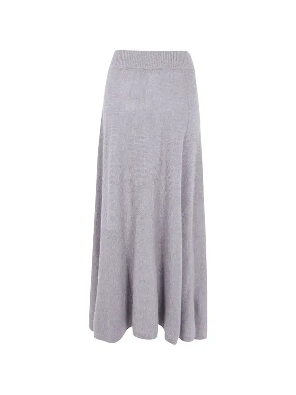 Emporio Armani Wool Long Skirt