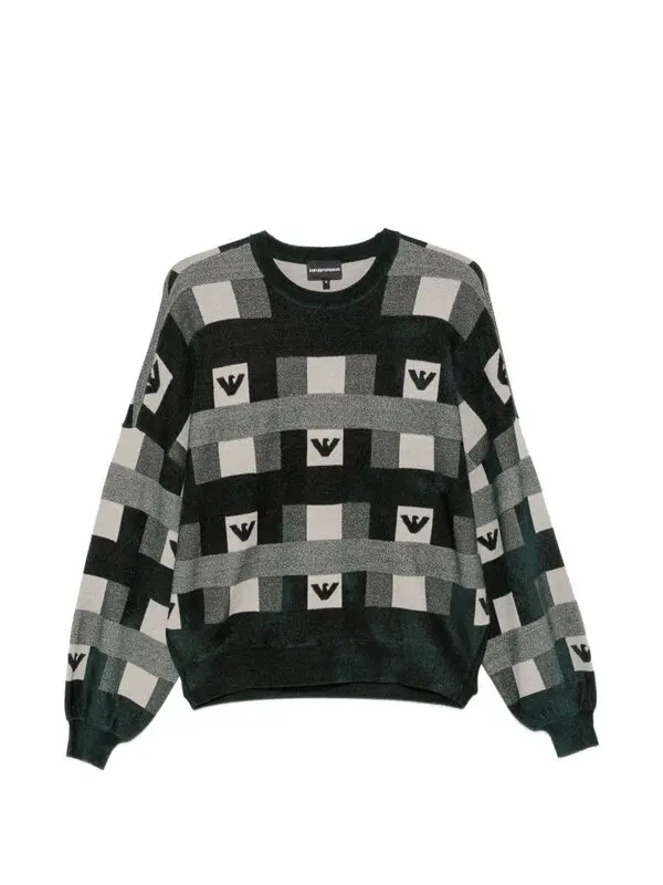 Emporio Armani Logo Crewneck Sweater - Grey
