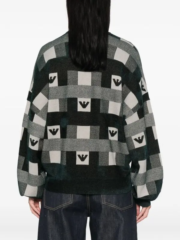 Emporio Armani Logo Crewneck Sweater - Grey