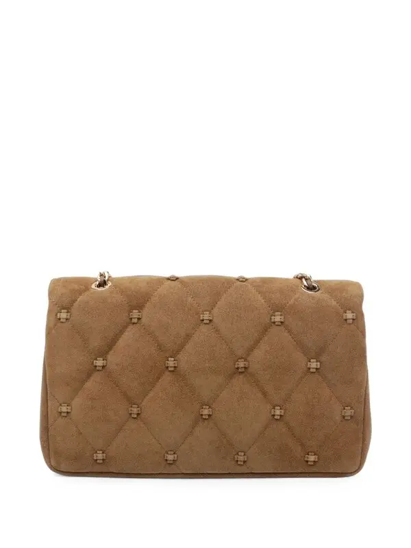 Tory Burch Romy Knot Suede Leather Shoulder Bag