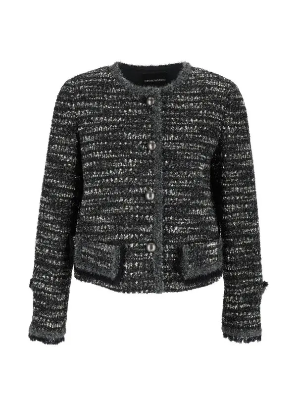 Emporio Armani Tweed Blazer Jacket