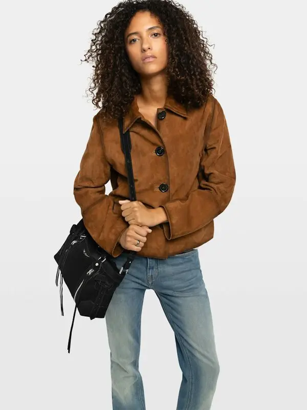 Zadig&Voltaire Lessa Suede Leather Jacket