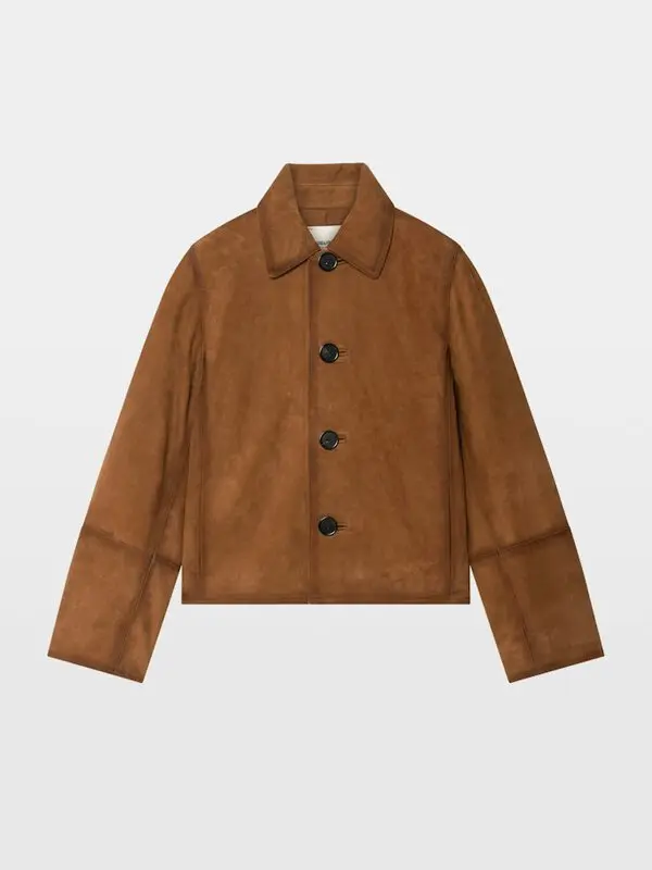 Zadig&Voltaire Lessa Suede Leather Jacket - Cognac