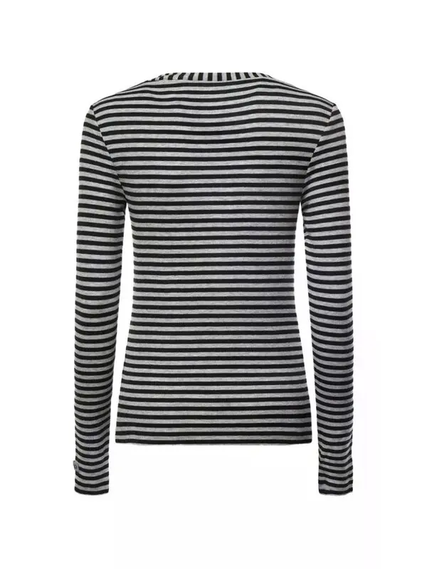 Pinko Striped Button-front Top