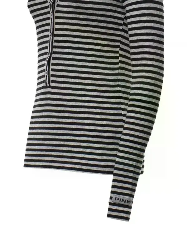 Pinko Striped Button-front Top