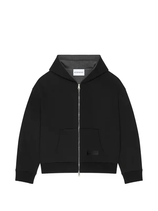 Givenchy Couture Seam Zipped Hoodie In Scuba