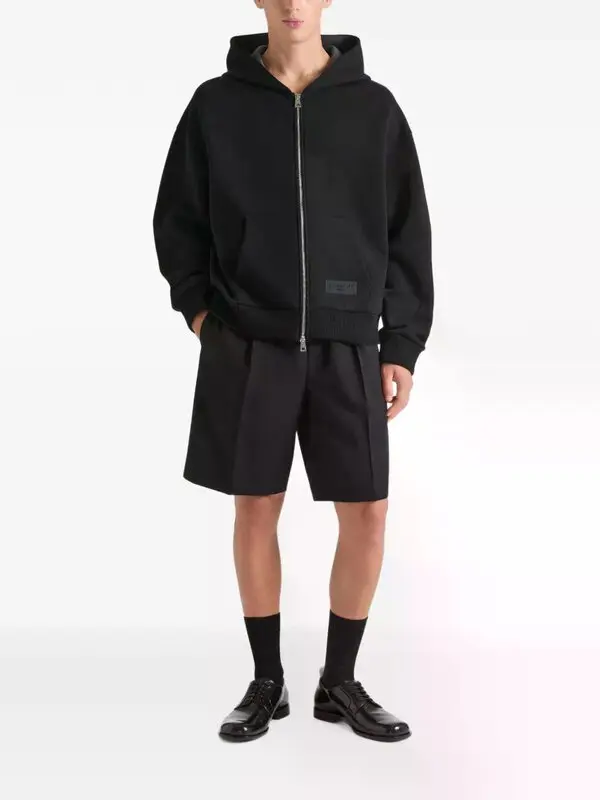 Givenchy Couture Seam Zipped Hoodie In Scuba