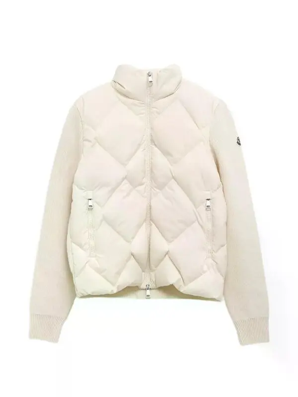 Moncler Quilted-down Panelled Jacket