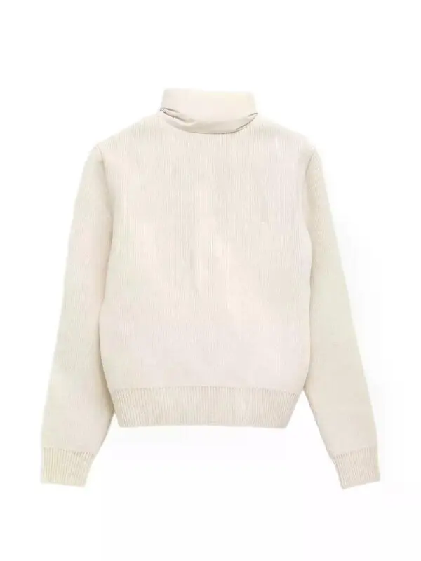 Moncler Quilted-down Panelled Jacket