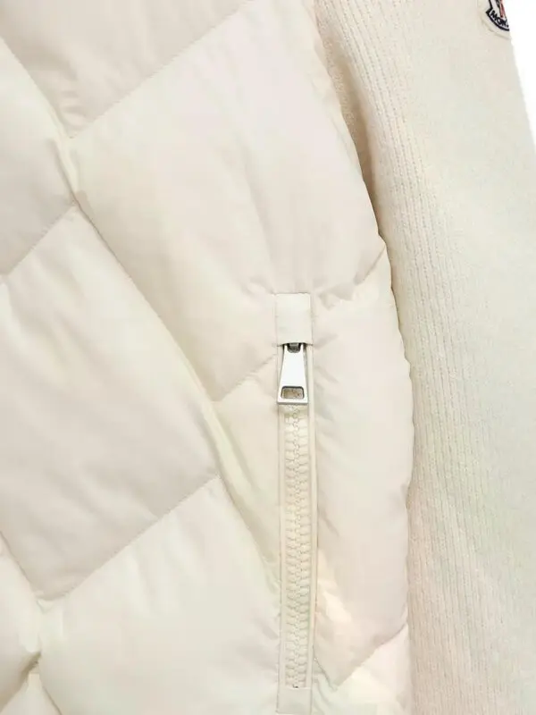 Moncler Quilted-down Panelled Jacket