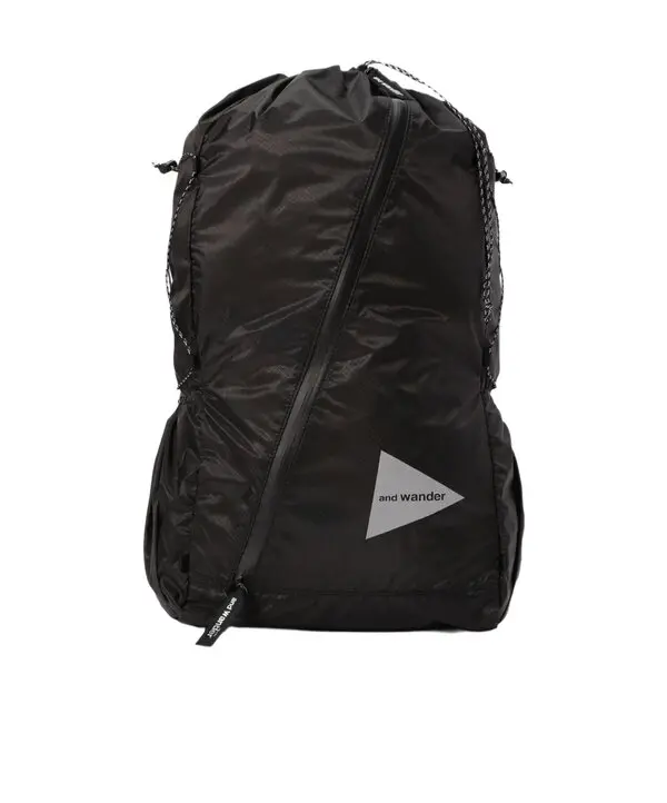 AND WANDER 111 Logo Detail Sil Backpack