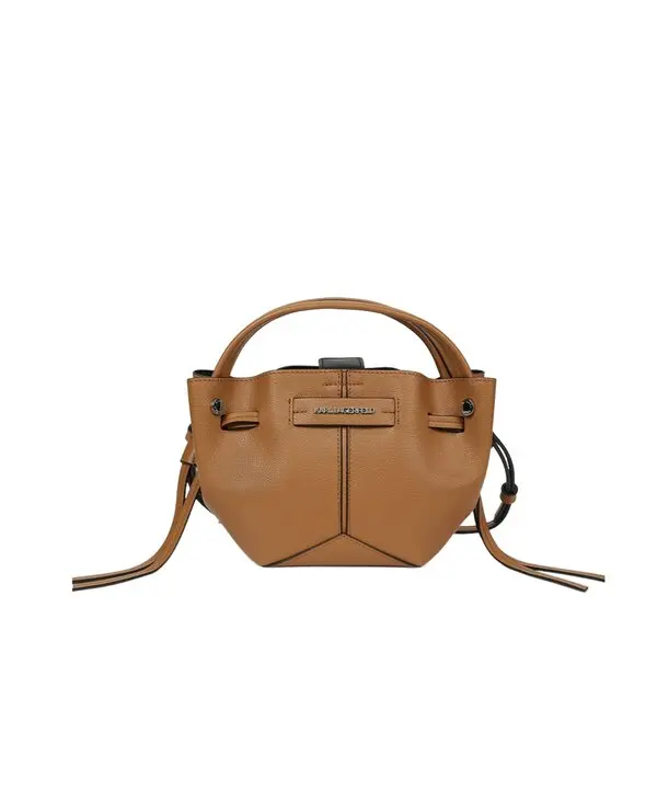 Karl Lagerfeld K/pierced Bucket Bag - Caramel