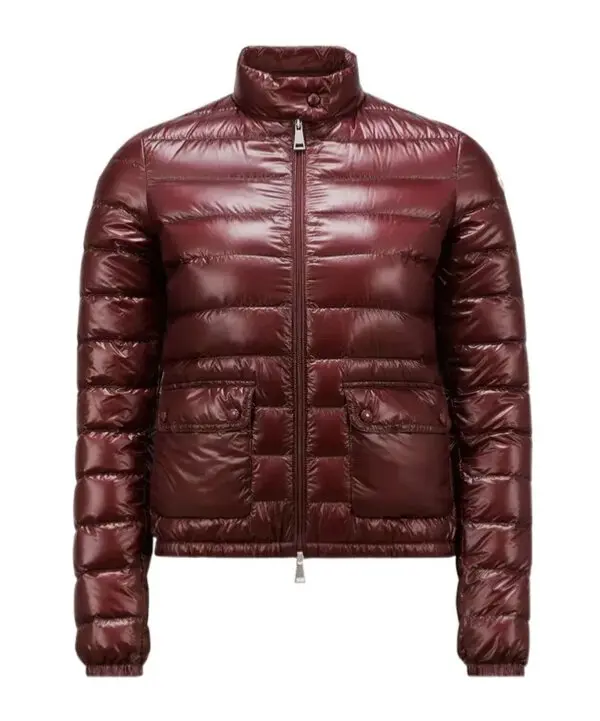 Moncler Lans Short Down Jacket - Burgundy