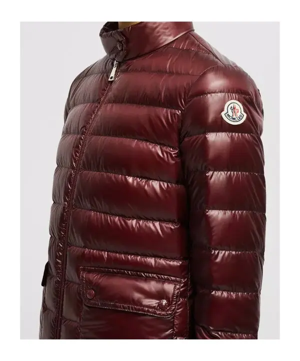 Moncler Lans Short Down Jacket - Burgundy