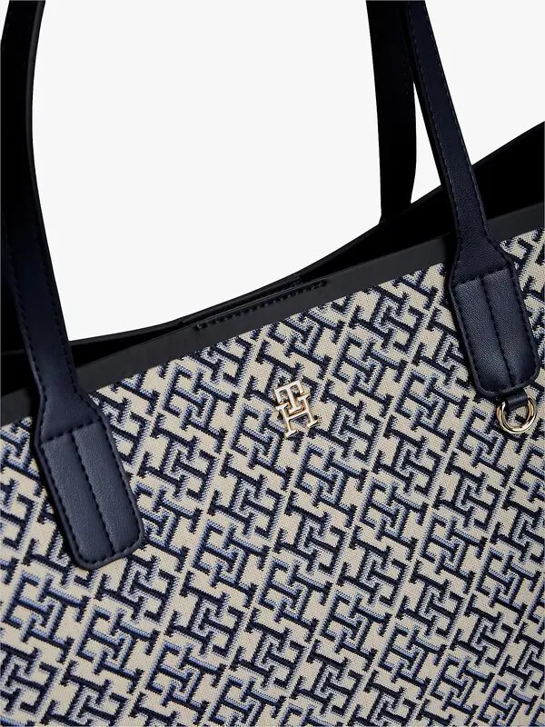 Tommy Hilfiger Monogram-pattern Logo-plaque Tote Bag