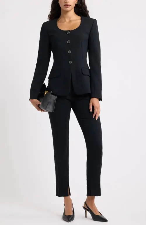 OPEN EDIT Curator Crepe Slim Trousers