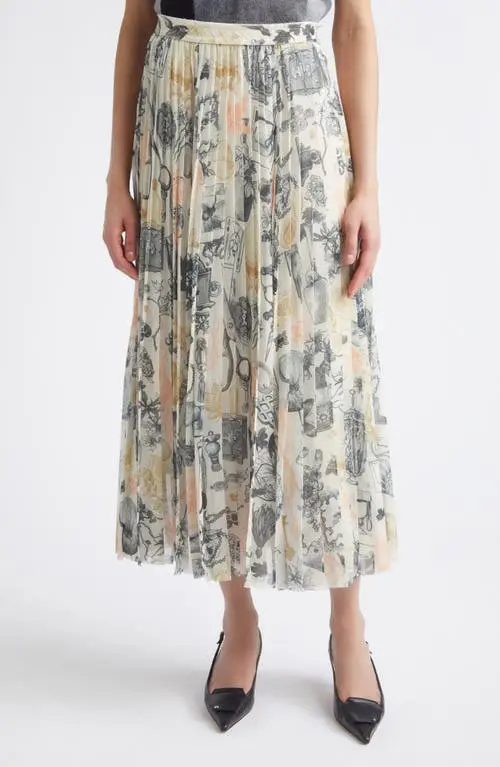 JASON WU Knife Sunburst Pleated Midi Skirt