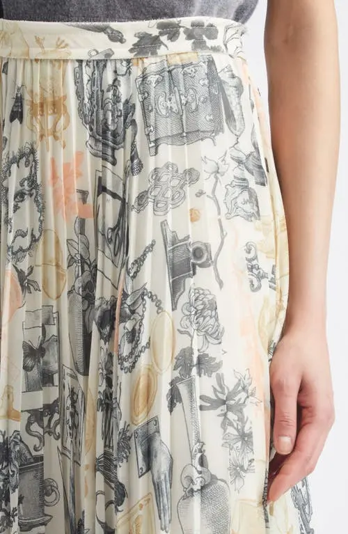 JASON WU Knife Sunburst Pleated Midi Skirt