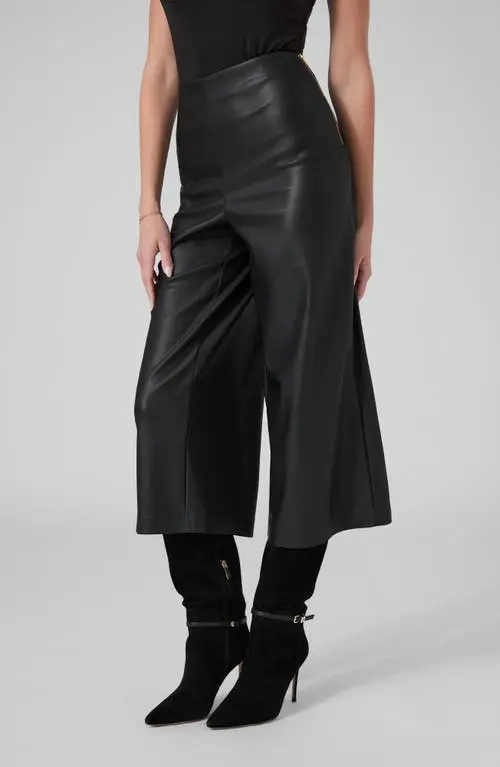 MARCIANO Cecilia High Waist Faux Leather Culottes