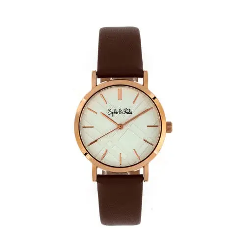 SOPHIE AND FREDA Budapest Leather-band Watch - Brown