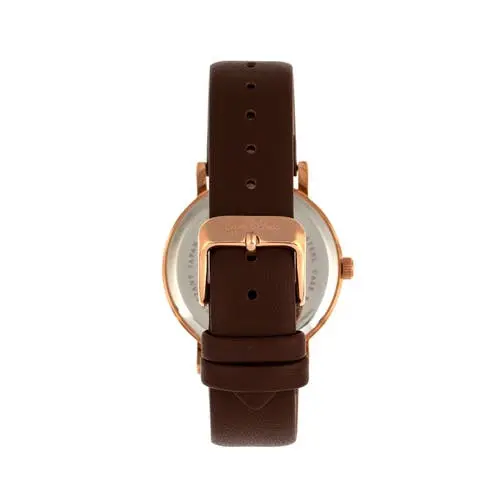 SOPHIE AND FREDA Budapest Leather-band Watch - Brown