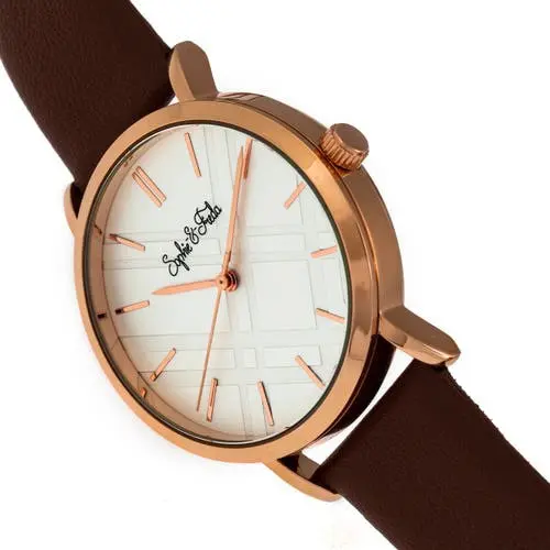 SOPHIE AND FREDA Budapest Leather-band Watch - Brown