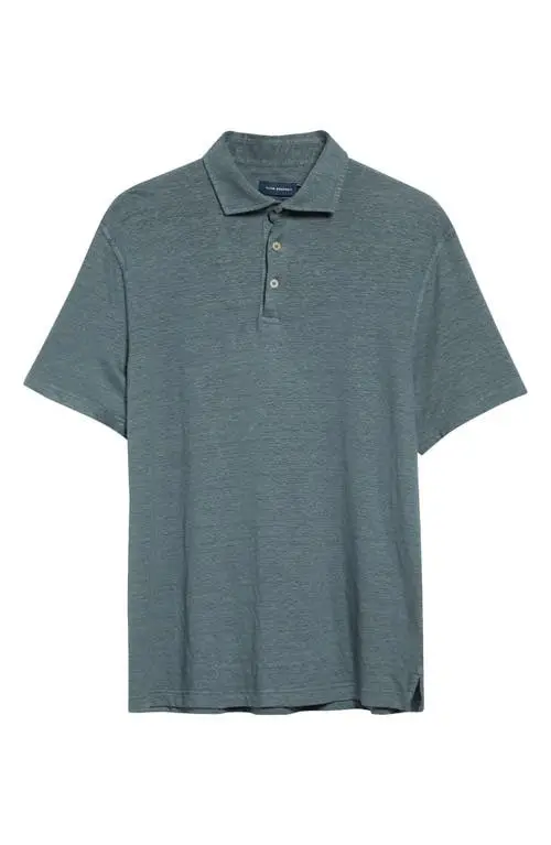 Thom Sweeney Linen Polo - Green