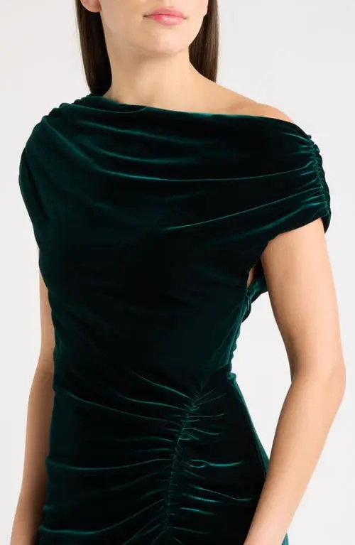 Vince Camuto Ruched Velvet Maxi Dress