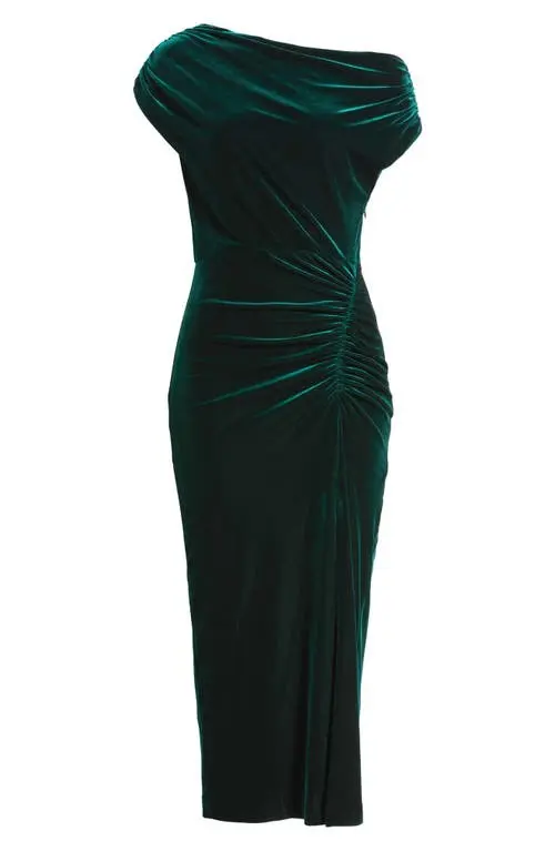 Vince Camuto Ruched Velvet Maxi Dress