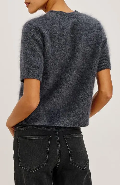 Rails Roman Short Sleeve Wool & Cashmere Cardigan