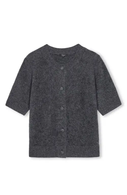 Rails Roman Short Sleeve Wool & Cashmere Cardigan