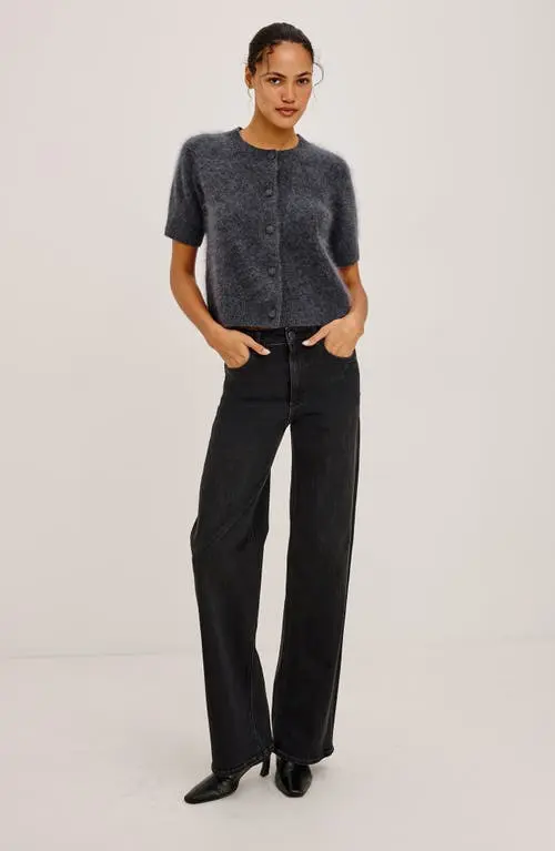 Rails Roman Short Sleeve Wool & Cashmere Cardigan