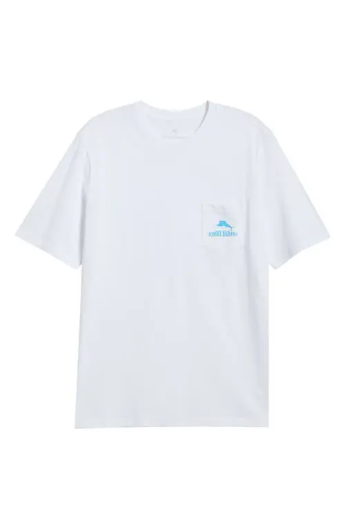 Tommy Bahama Shuck It List Graphic Pocket Tee - White