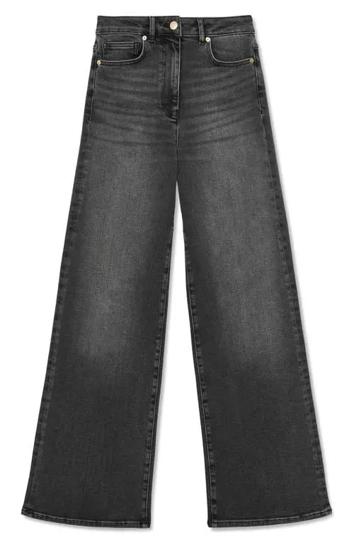 REISS Jas High Waist Wide Leg Jeans