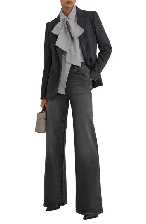 REISS Jas High Waist Wide Leg Jeans