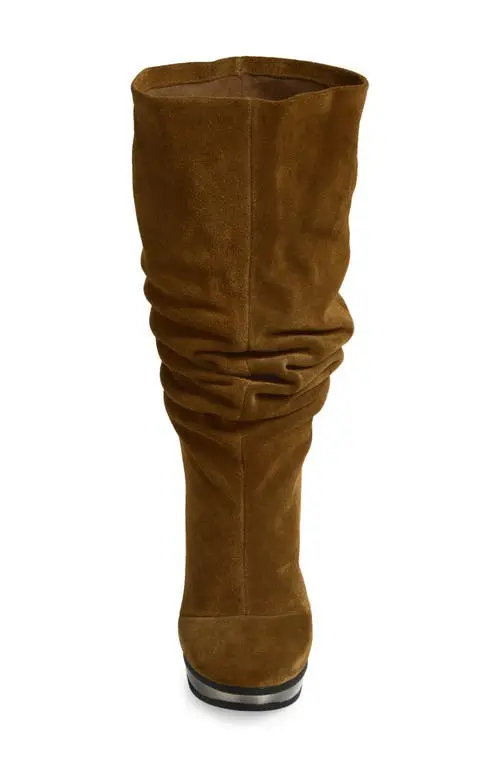 Jeffrey Campbell Slay To The Knee Boot - Tan Suede