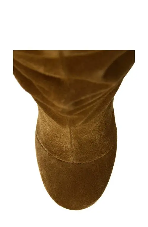 Jeffrey Campbell Slay To The Knee Boot - Tan Suede