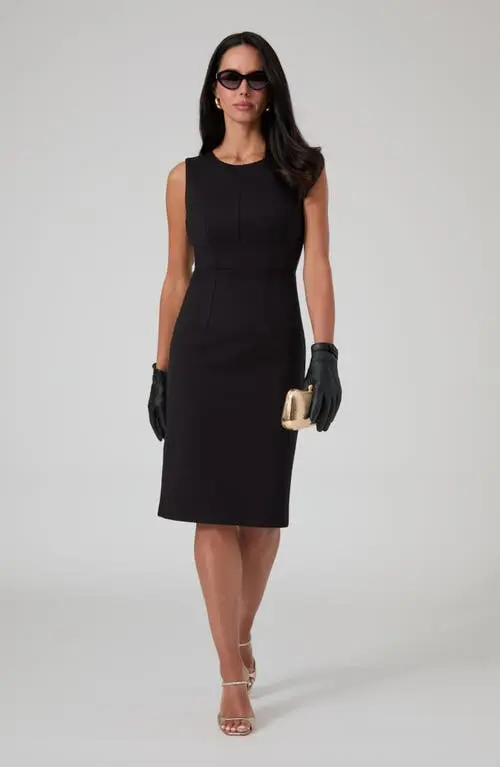 MARCIANO Sophia Zip Sleeveless Midi Dress