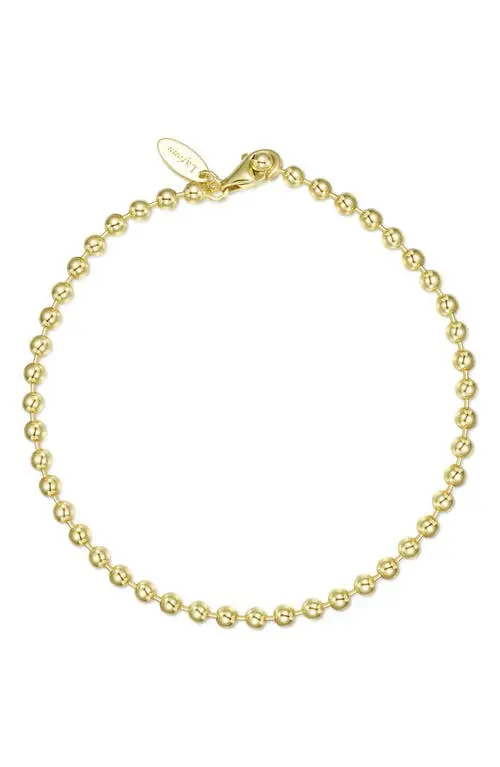 Lafonn Mila Plated Sterling Silver Bead Chain Bracelet