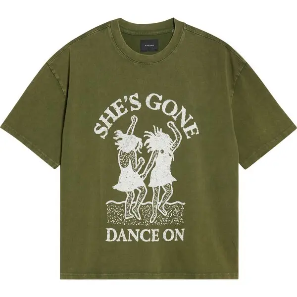PACSUN She's Gone Oversize Cotton Graphic T-shirt