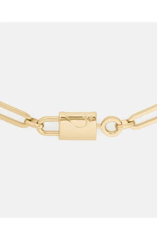Kate Spade New York Padlock Paperclip Chain Necklace