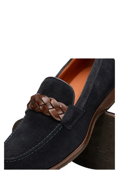 ZELLI ITALIA Pisa Leather Loafer - Navy