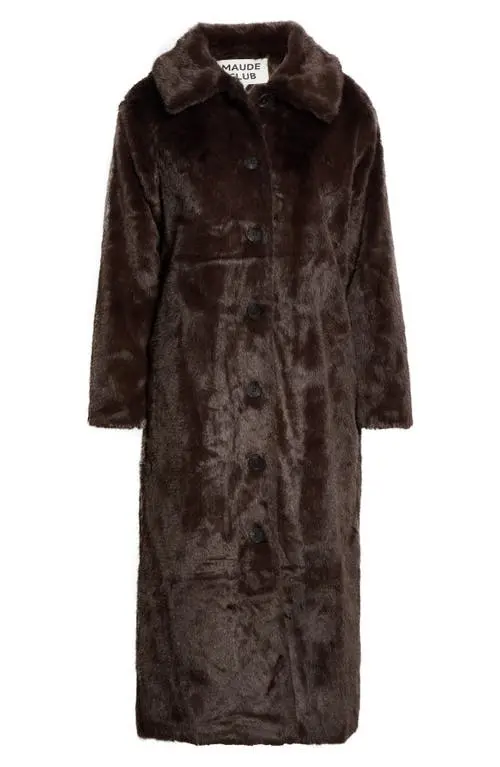 MAUDE CLUB Tory Faux Fur Coat