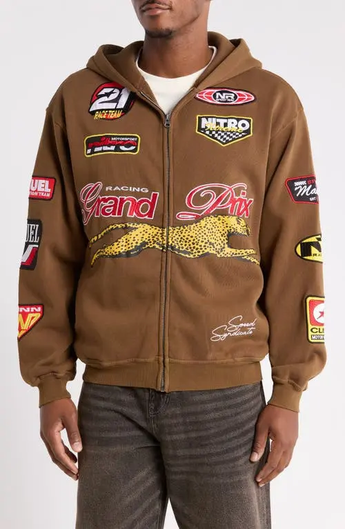 PACSUN Grand Prix Zip Hoodie