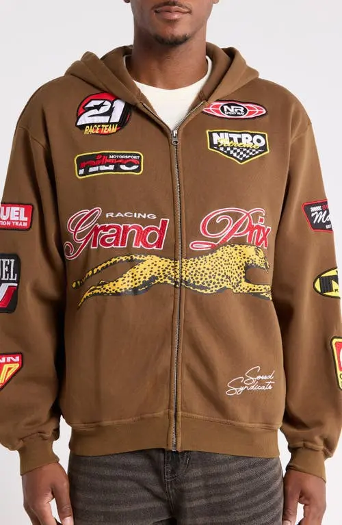 PACSUN Grand Prix Zip Hoodie