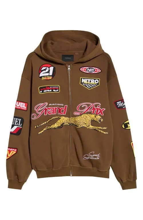 PACSUN Grand Prix Zip Hoodie
