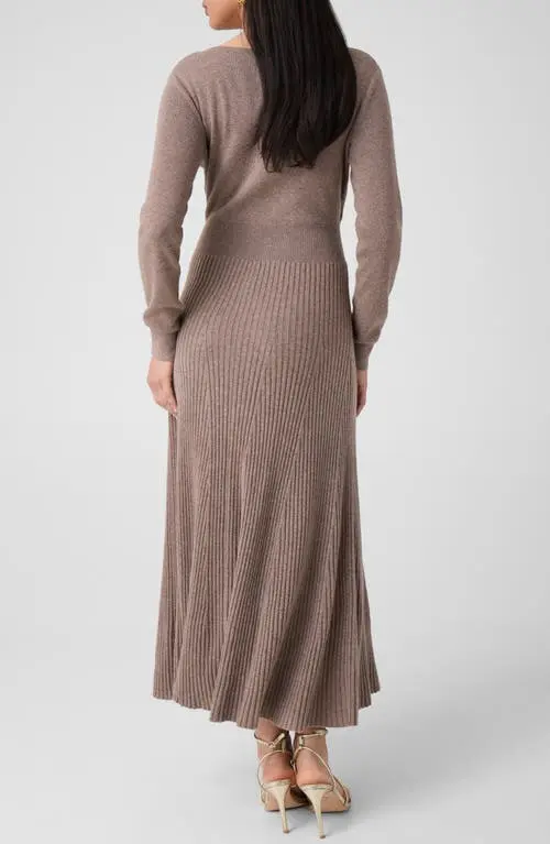 MARCIANO Helsinki Long Sleeve Midi Sweater Dress